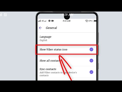 How to Turn Off The Viber Status Icon - YouTube