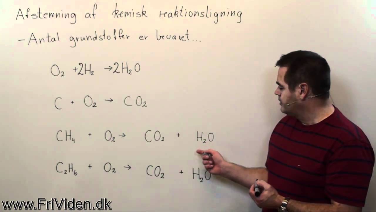 Afstemning af kemisk reaktion 01 - YouTube