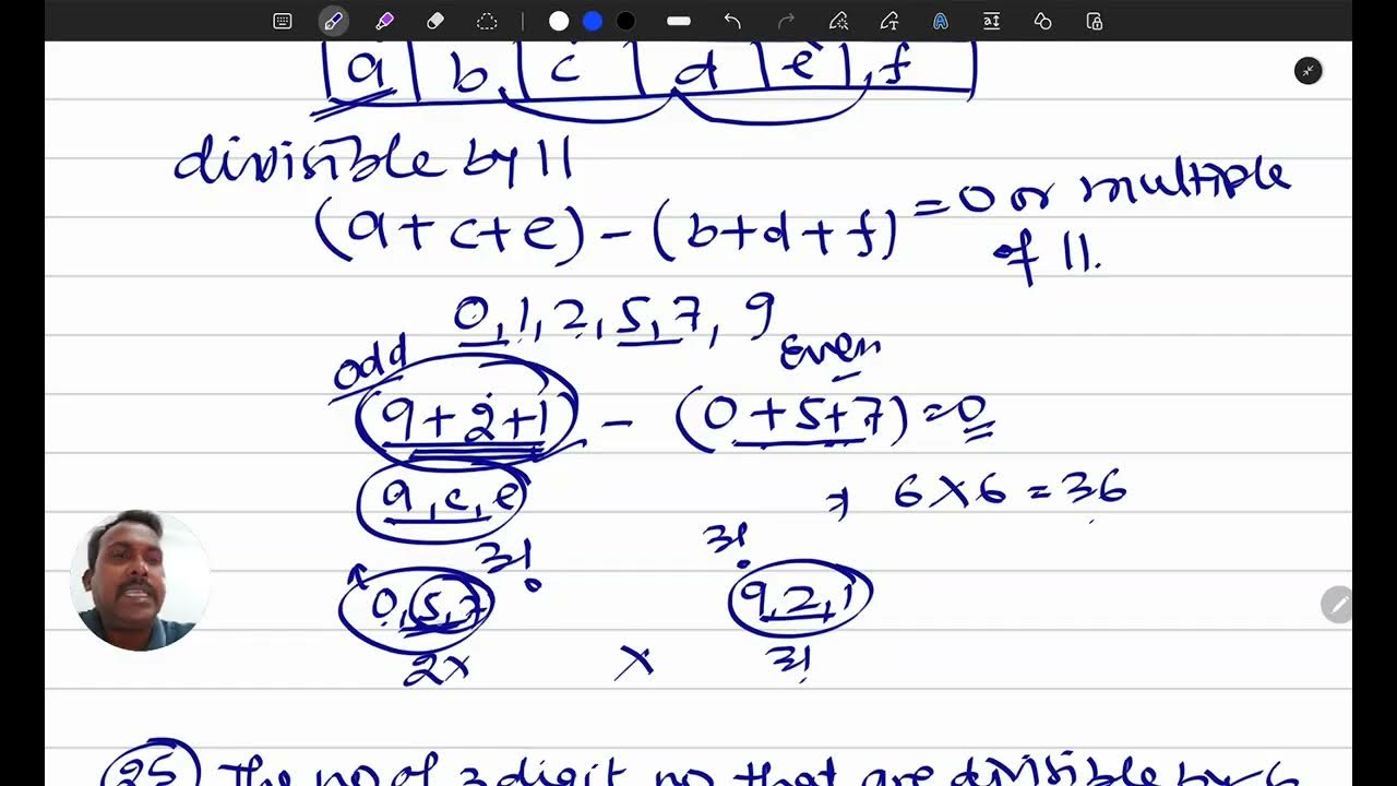 "Number Formation(N-11): Permutations, Combinations, and Divisibility Explained"(L-19) - YouTube