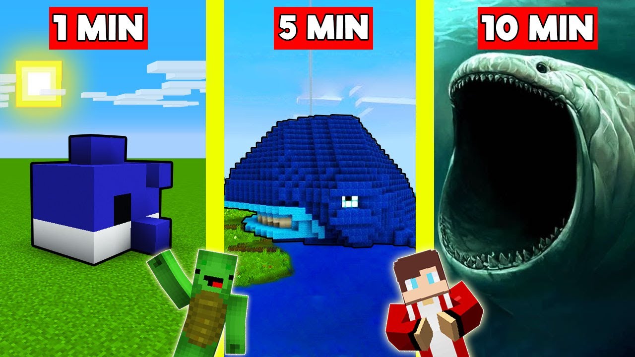 WHALE Build Battle In Minecraft - NOOB VS PRO CHALLENGE - Maizen Mizen ...