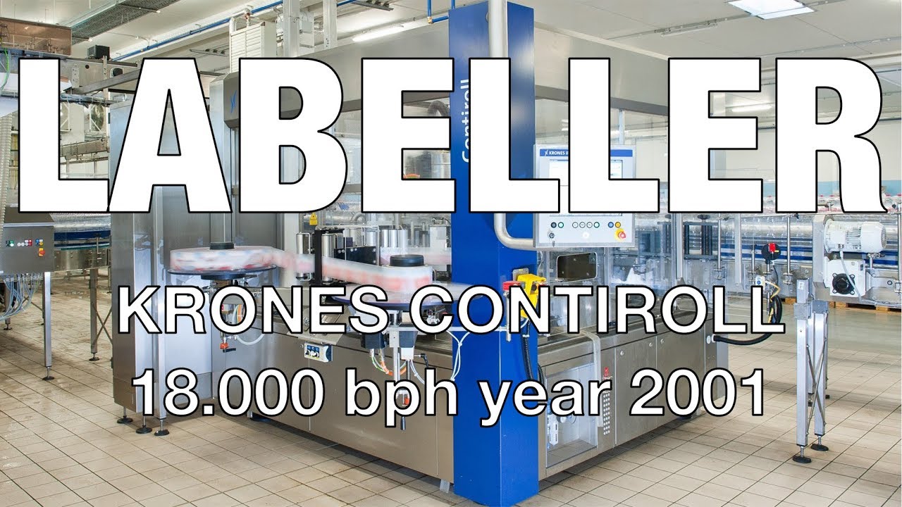 Labeller Krones Contiroll 18000 bph - YouTube