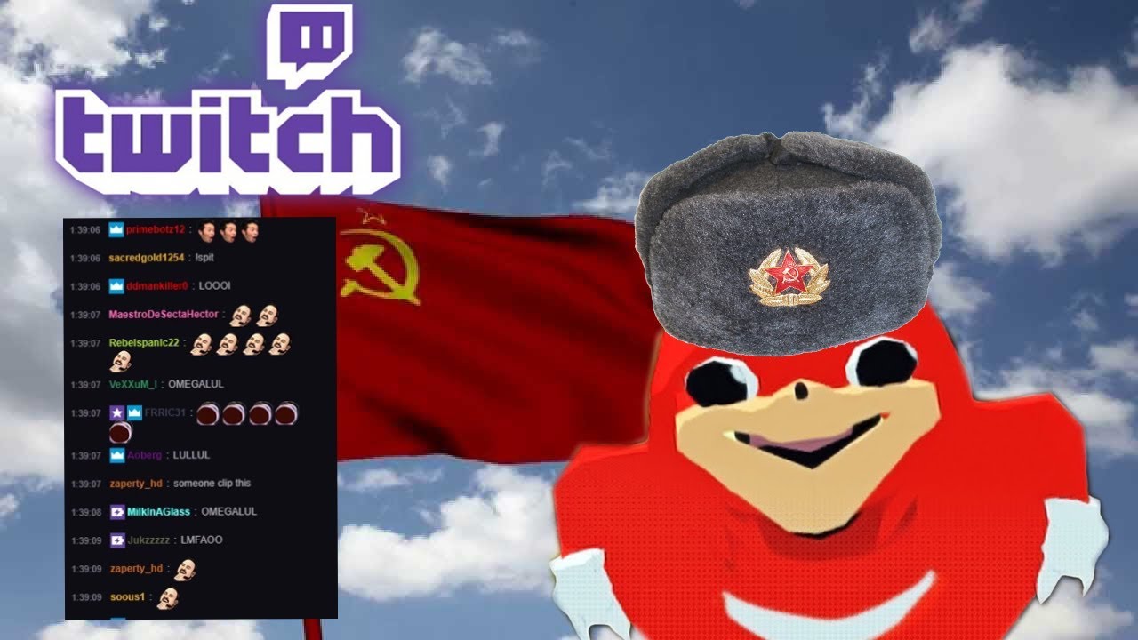 Twitch chat reaction to russian knuckles appearance - YouTube
