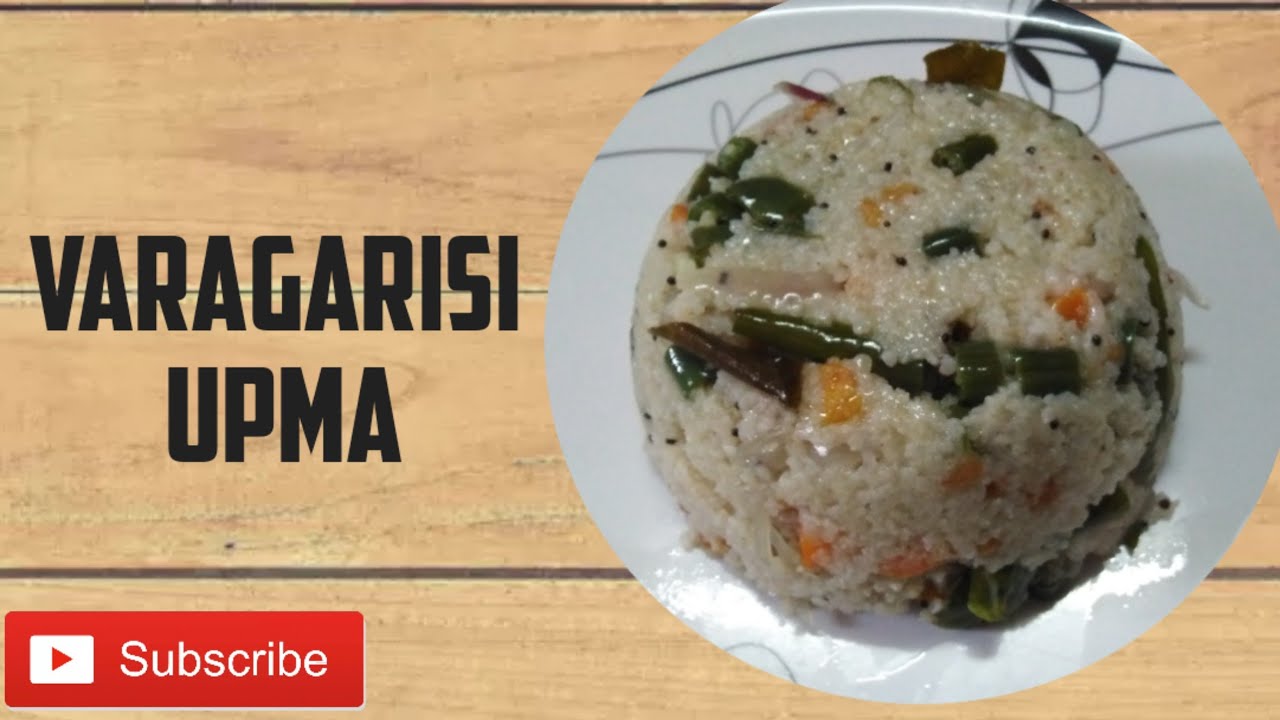 Varagarisi upma || Kodo millet upma || Tiffen recipe - YouTube