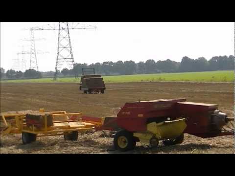 new holland 376 with case 645 +john deere 6330. - YouTube
