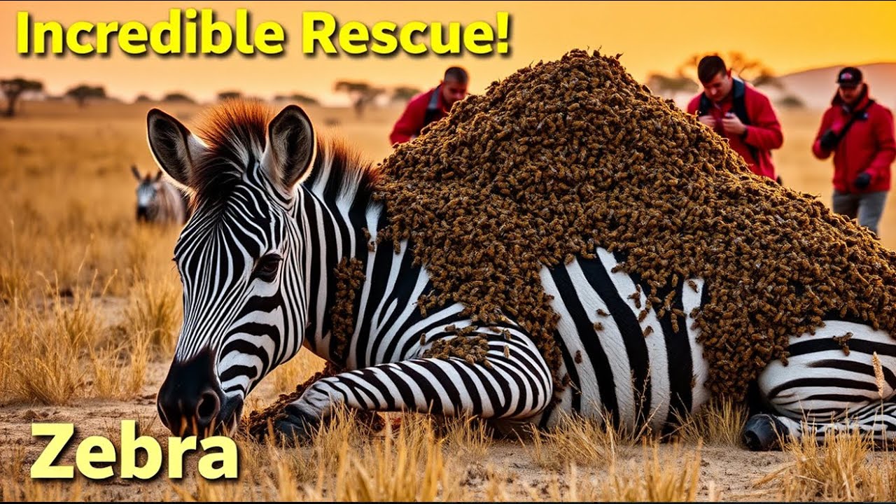 Millions of Honey Bees Attack the Zebra: An Incredible Rescue by the ...