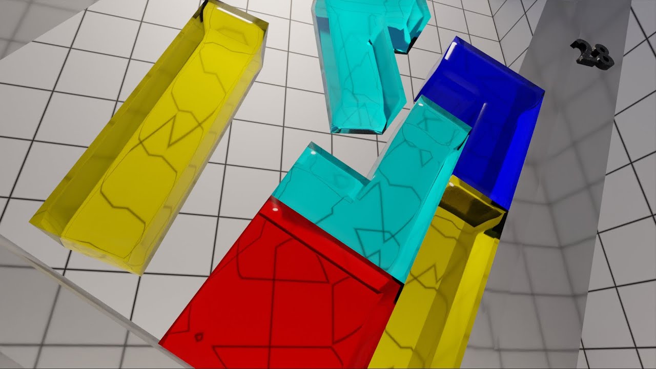 Soft body Tetris with Slide - YouTube