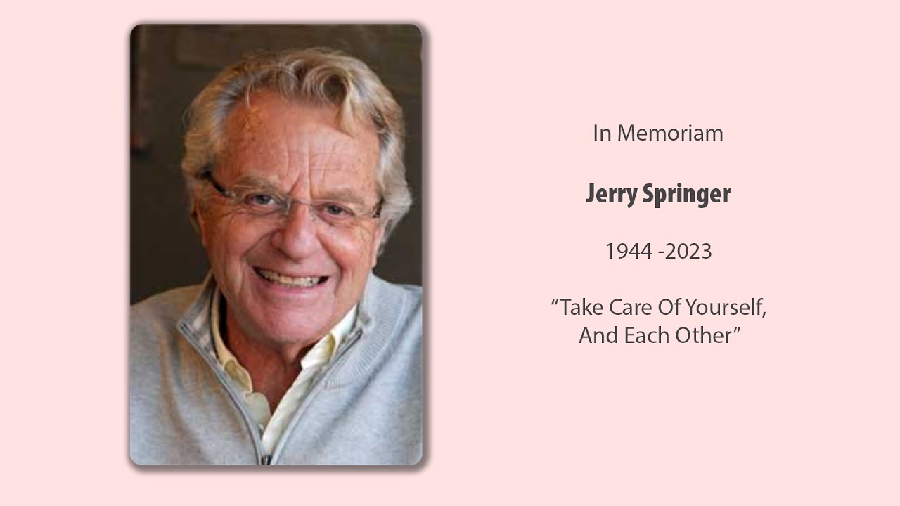 A Celebration of the Life of Jerry Springer - YouTube