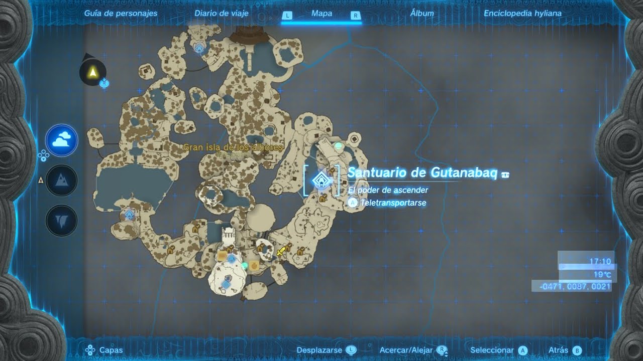 Santuario 3 mapa cielo Zelda TOTK - El Poder de Ascender - YouTube