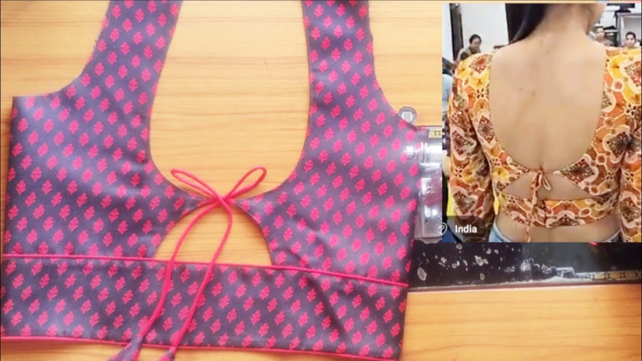Blouse Back Neck Design Cutting And Stitching||Blouse Neck Design||ब्लाऊज डिझाईन कटींग|| - YouTube