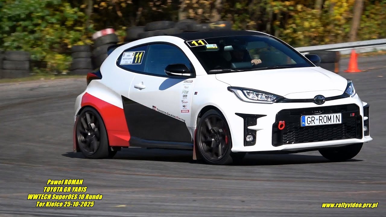 Paweł ROMAN - TOYOTA GR YARIS - WWTECH SuperOES 10 Runda Tor Kielce 25 ...