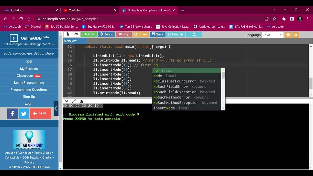 Linkedlist In Java Print Node In Linkedlist Single Linkedlist Hindi Youtube