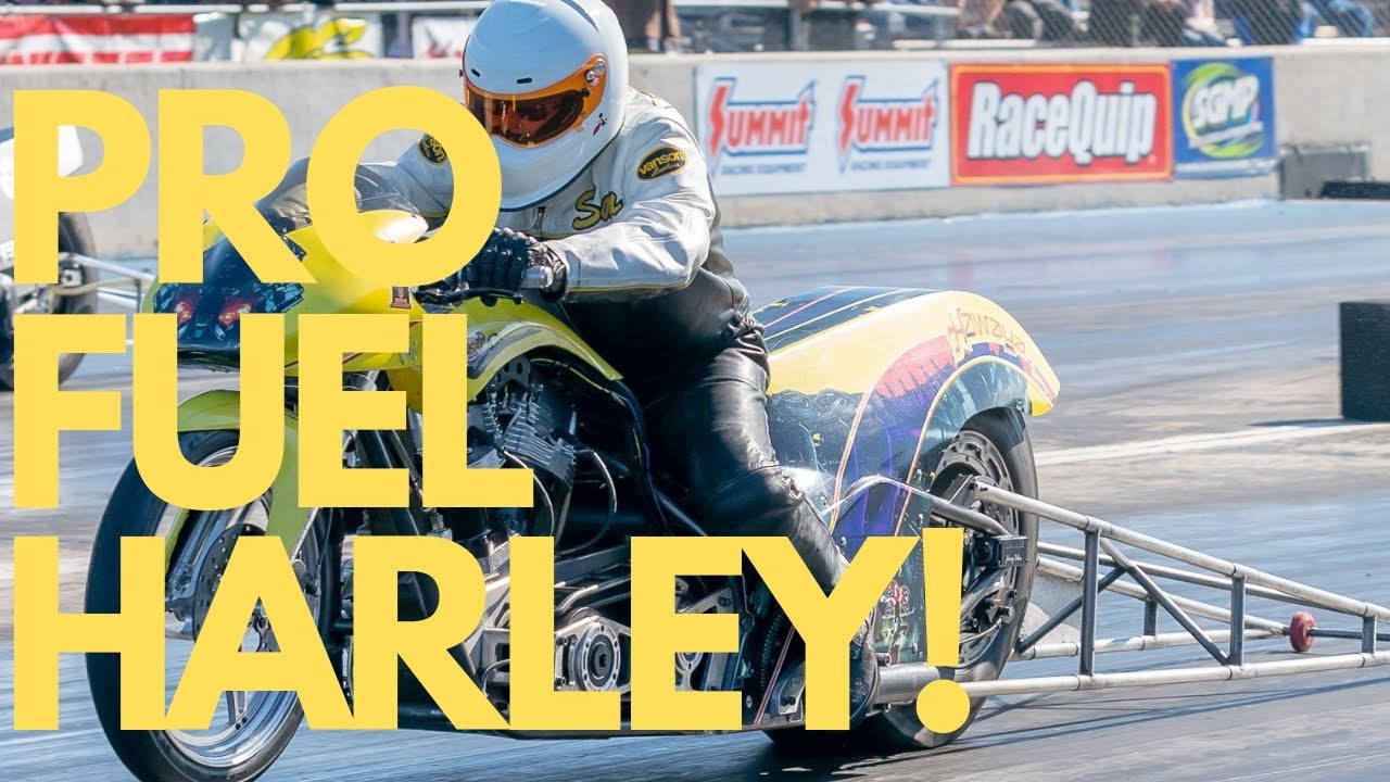 TOP PRO FUEL NITRO HARLEYS BATTLE, FOAM BLOCK GETS ANNIHILATED AT MAN ...