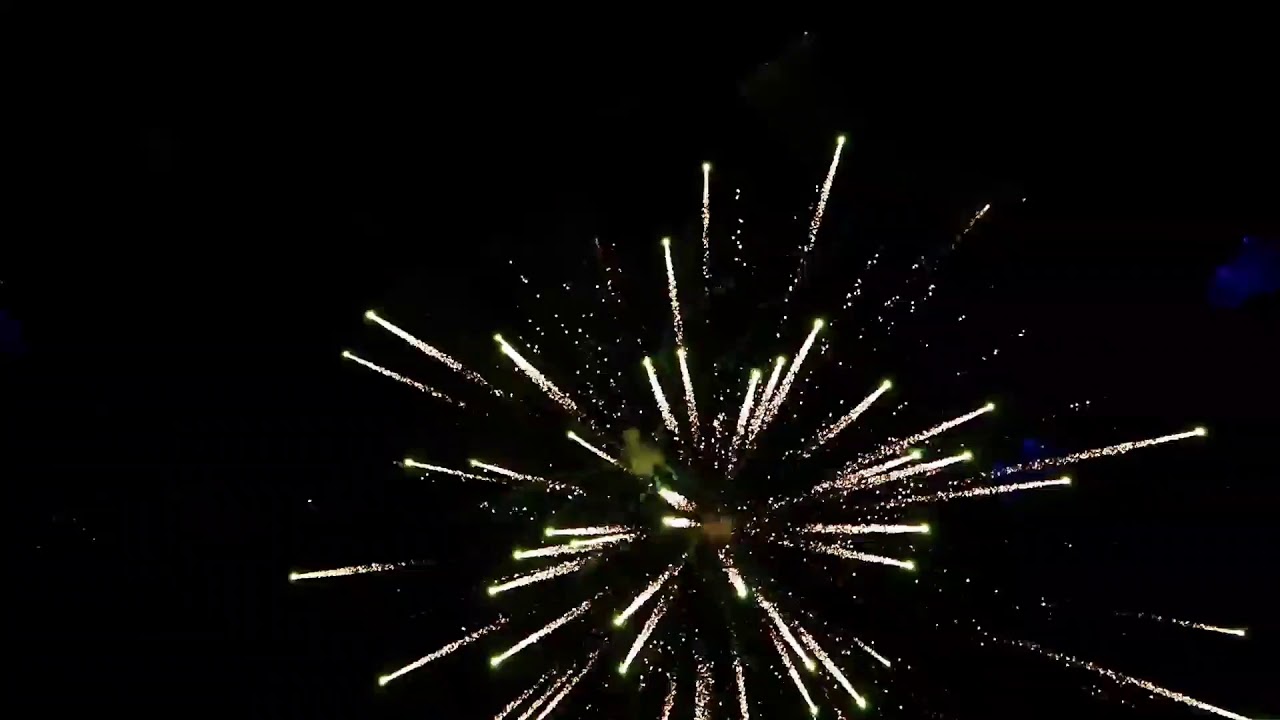 Birds eye view: Single firework explosion in slow motion - YouTube