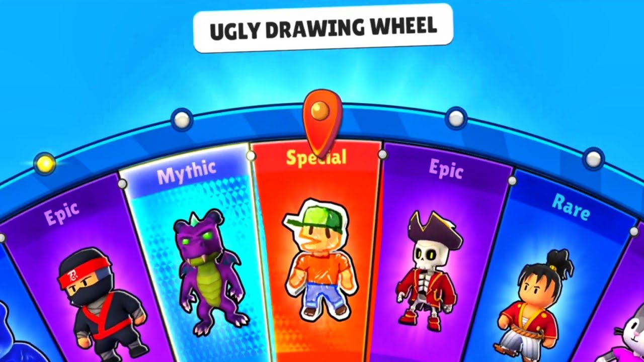 Stumble Guys Ugly Drawing Wheel Spin - Got Ugly Drawing Stumble Guys ...
