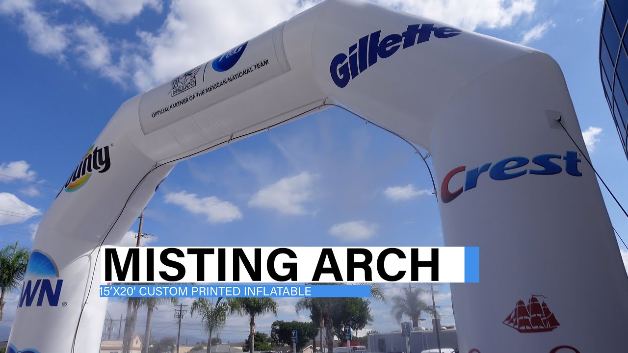Inflatable Misting Arch - YouTube