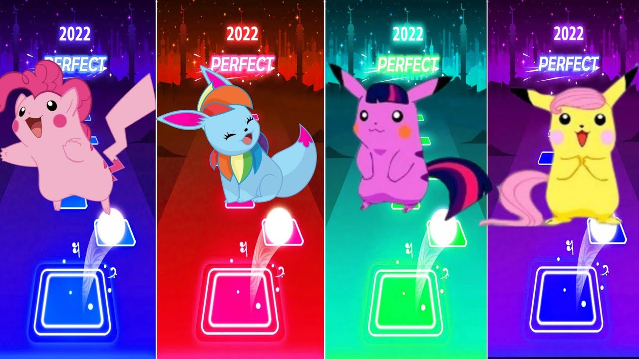 Pikachu MLP = Rainbow Dash - Twilightsparkle - Pinkiepie - Fluttershy ...