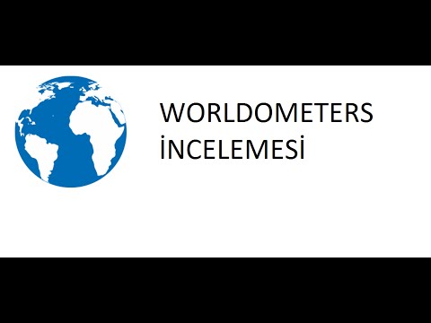 Dünyada Bütün İstatistikleri Kaydeden Site --WORLDOMETERS - YouTube
