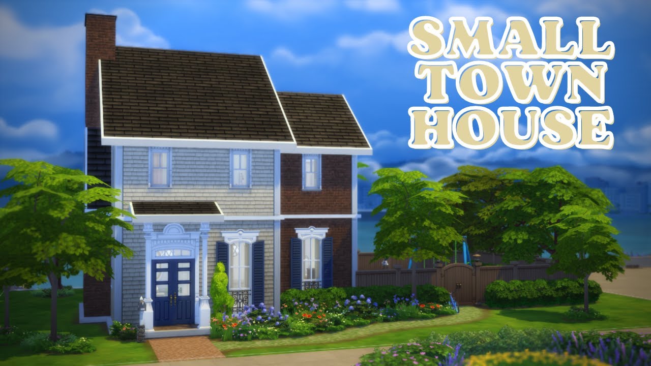 SMALL FAMILY TOWNHOUSE || The Sims 4: Speed Build - YouTube
