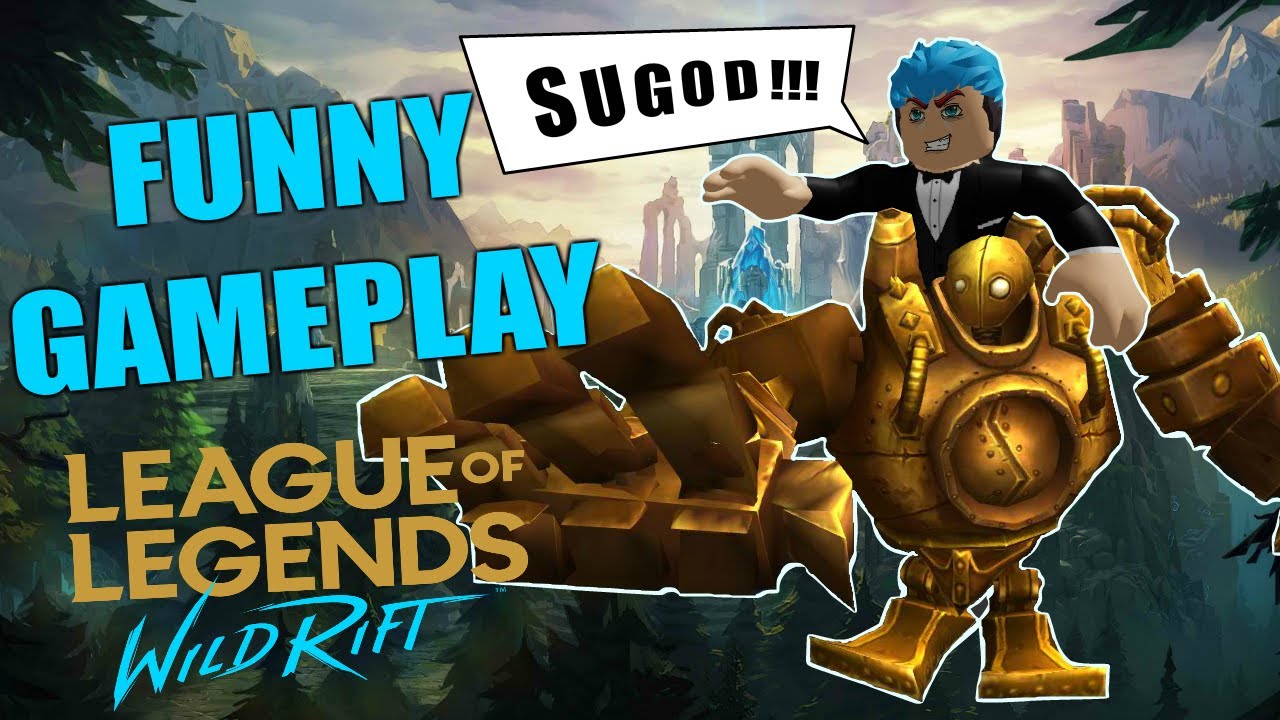 When ROBLOX GAMER play LEAGUE OF LEGENDS WILD RIFT - YouTube