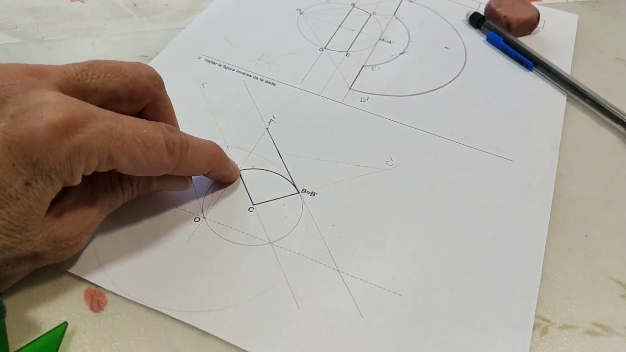 Inversión. Dibujo Técnico II. Diego de Miguel. Hoja 3/4(1) - YouTube