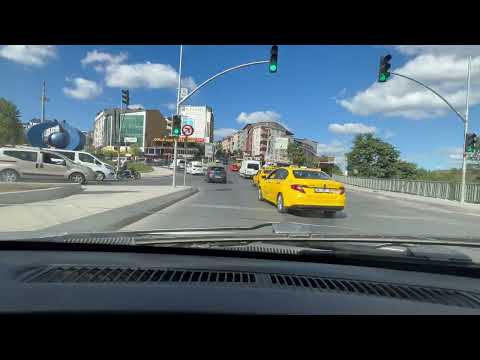 Araba Gezintisi Sürüş Sessiz Video 4K