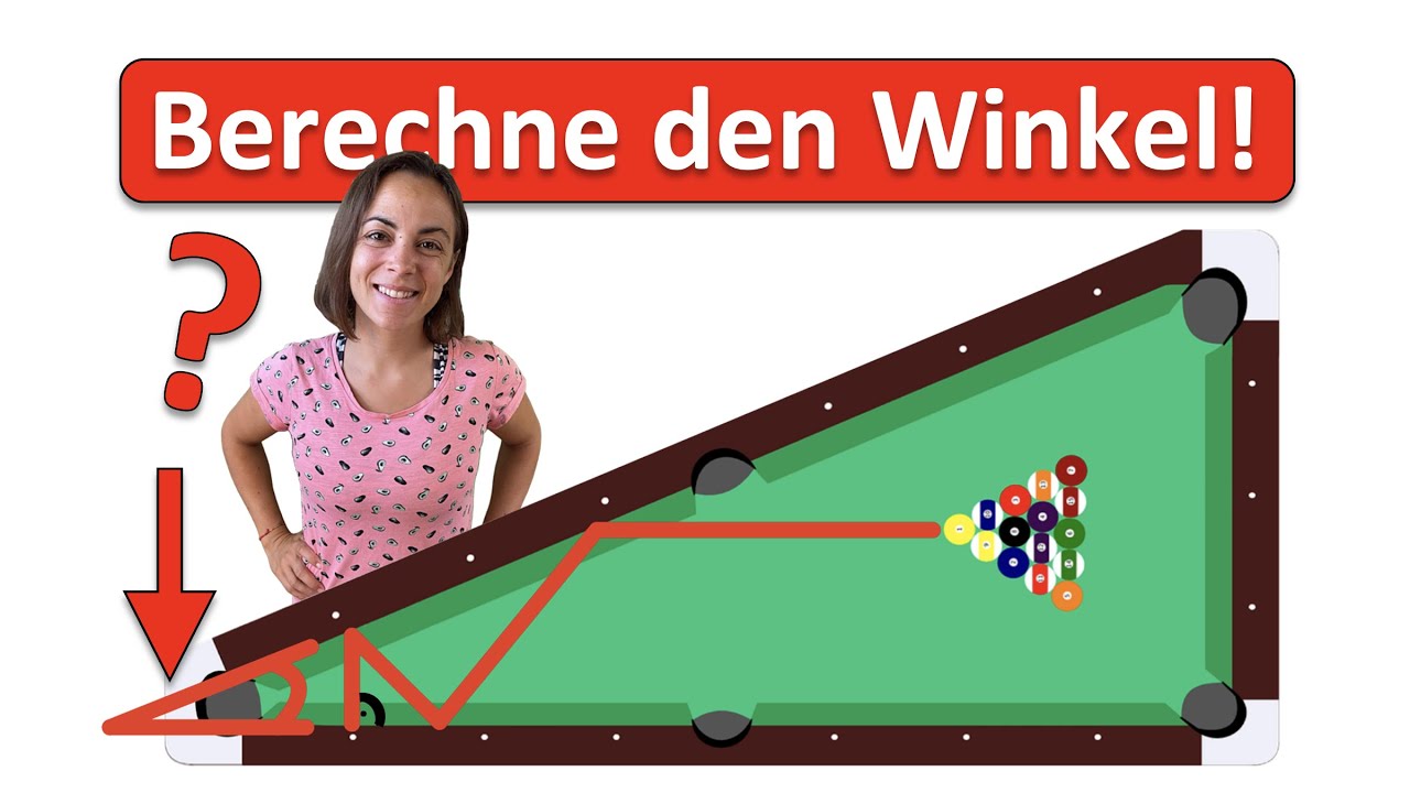 🎱🎱🎱 MATHE WETTBEWERB | Berechne den WINKEL vom Billardtisch ...