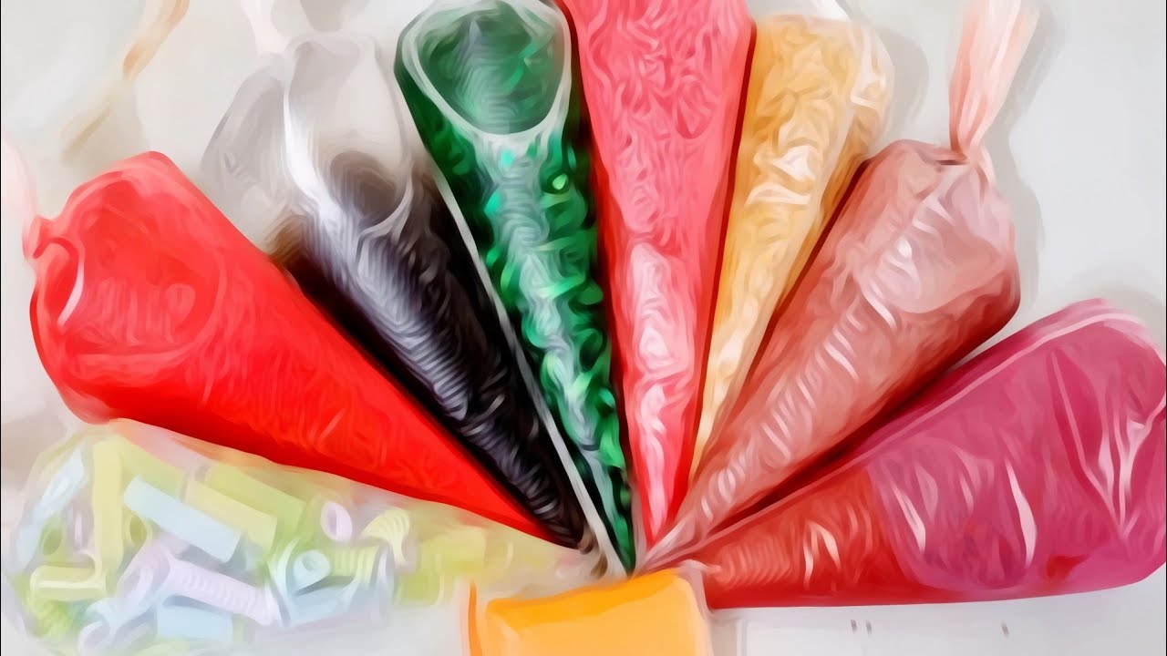 Satisfying slime video &How do I make a rainbow pool of slime colors ...