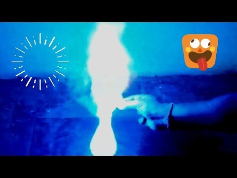 Amazing Blue fire : science Experiment - YouTube