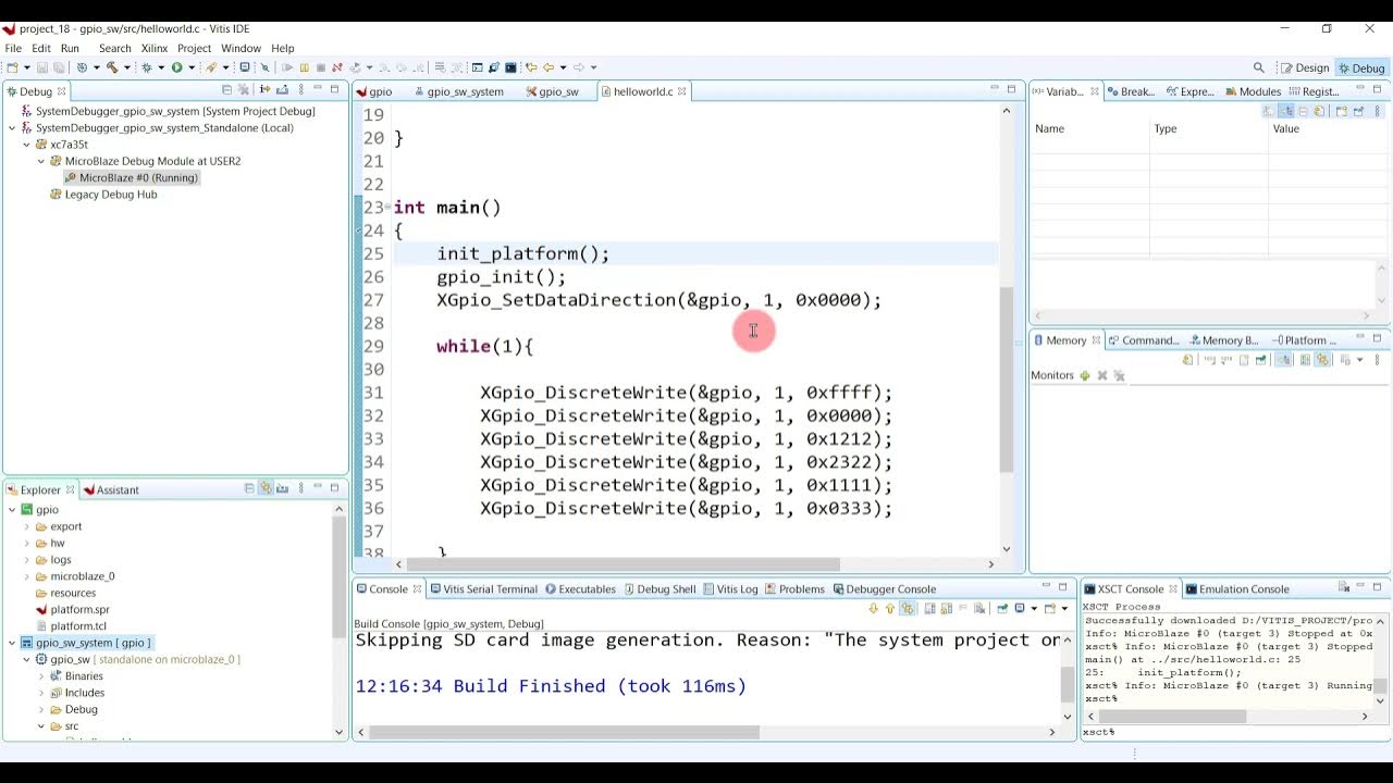 Hardware Debugging : Using Integrated Logic Analyzer with Microblaze and Vitis P2 - YouTube