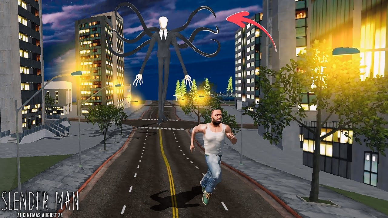 Franklin Fight Slender man in Indian bike driving 3d - YouTube