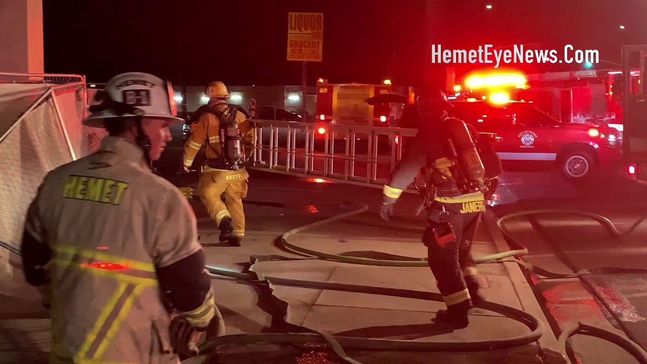 Hemet - commercial building fire started by homeless on Florida and ...