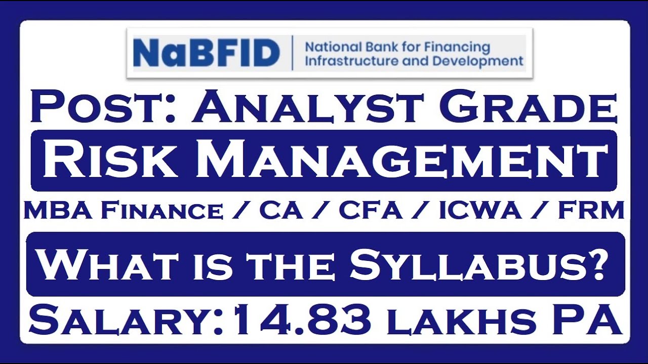 NABFID: Analyst Grade Risk Management Management! - YouTube