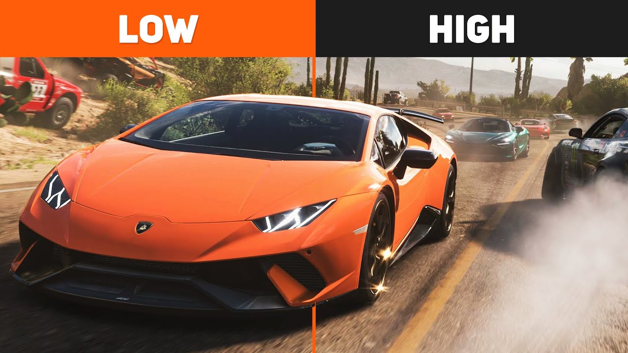 Forza Horizon 5 Low vs. Max Graphics Comparison - YouTube
