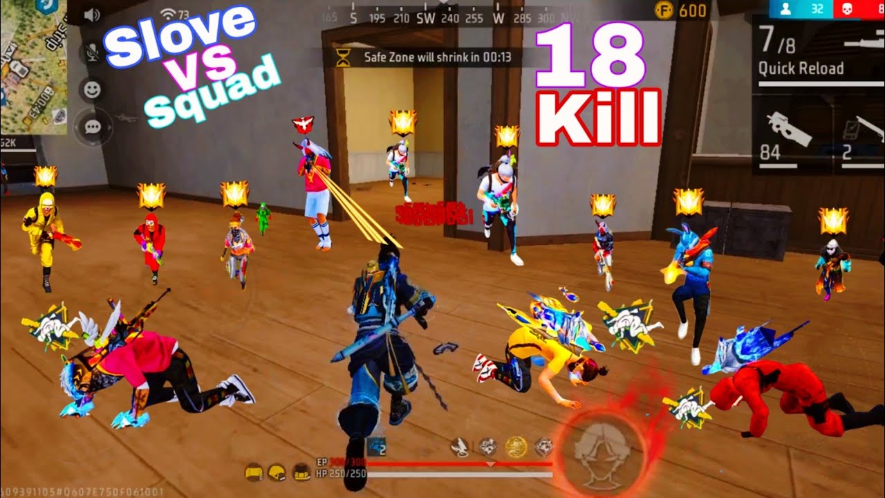 18 Kill headshot Rate|| solve vs squad || super game play ⏯️ free fire mobile 📲@NewGaming2k ...