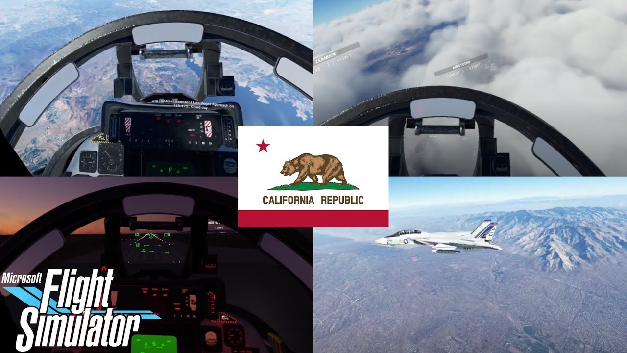 F14 California Military Hops Group Flight in VR - Microsoft Flight ...