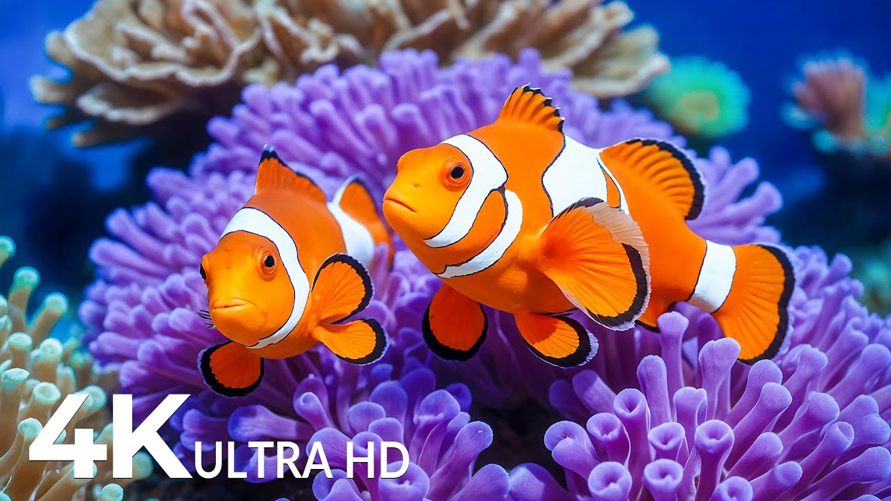 Dream AQUARIUM 4K UHD 🐠 Tranquil Water Views for Stress Relief And ...