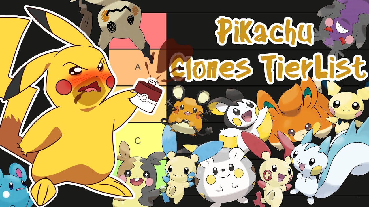 Drunkachu Makes a Tier List of Pikachu Clones - YouTube