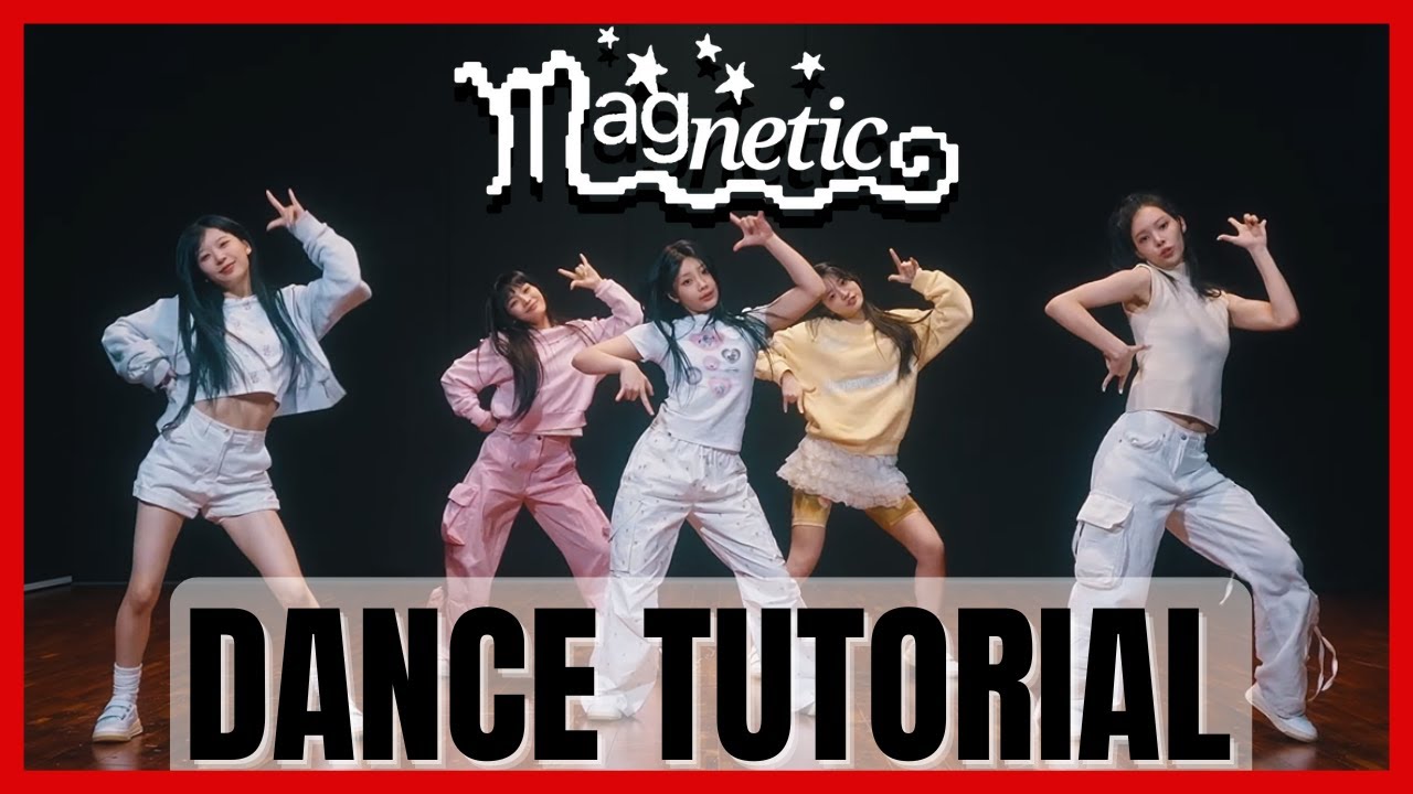 ILLIT - 'Magnetic' Dance Practice Mirrored Tutorial (SLOWED) - YouTube