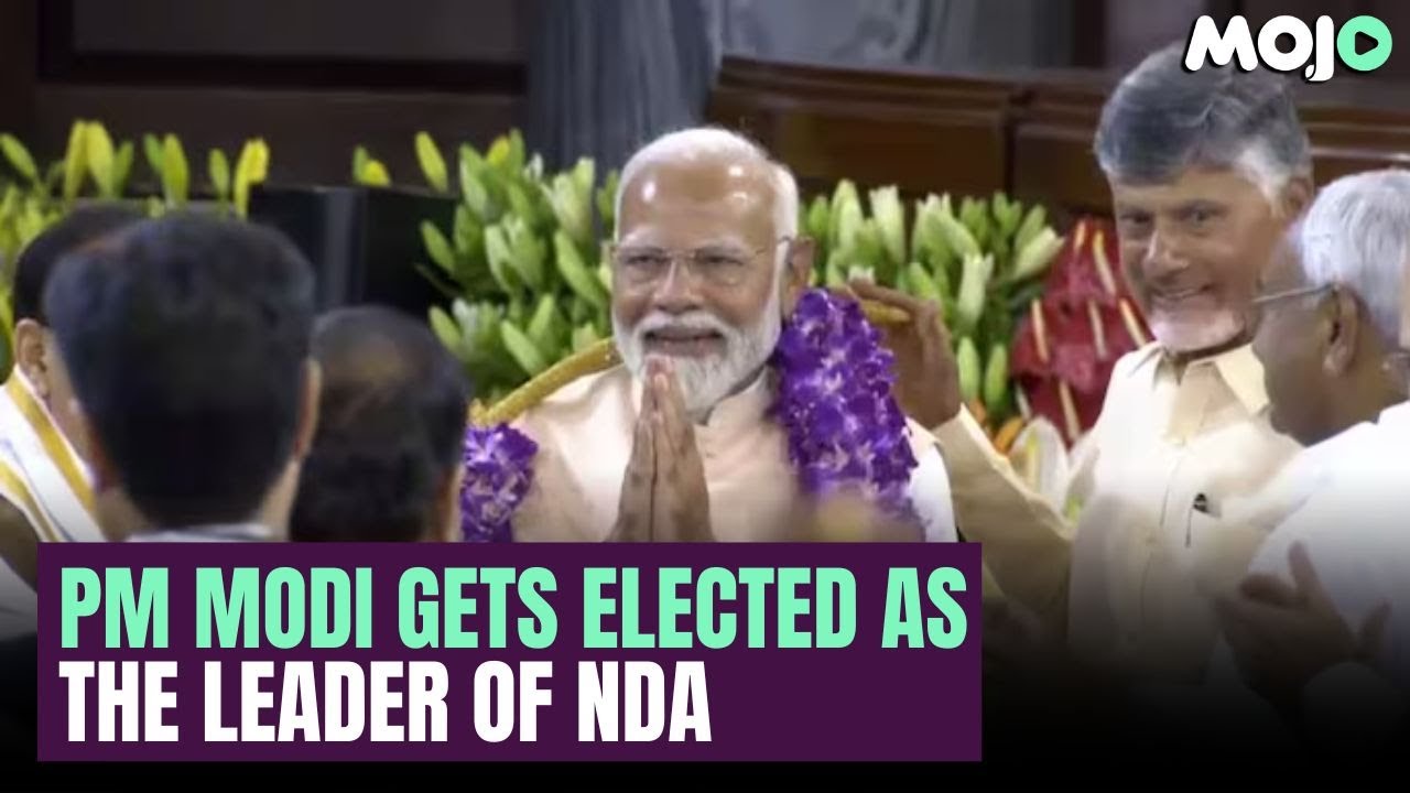 Narendra Modi Gets Elected As Leader Of NDA Parliamentary Party - YouTube