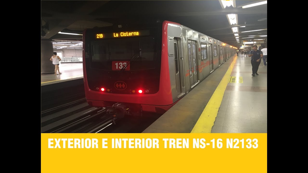 Metro De Santiago | Exterior e Interior tren NS-16 N2133 - YouTube