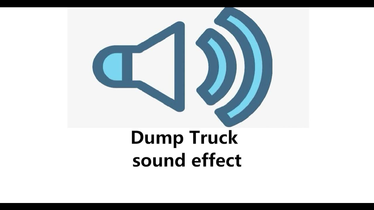 Dump Truck sound effect - YouTube