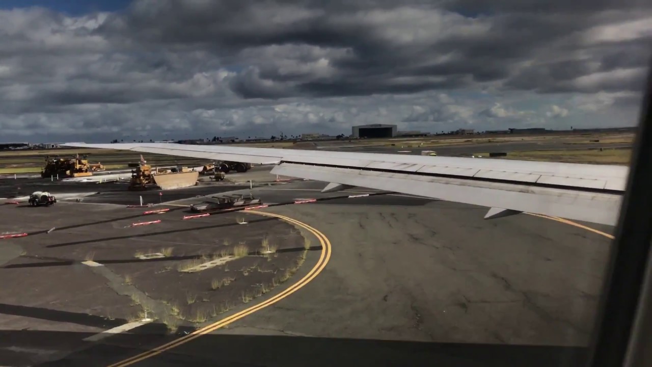 Honolulu Airport Takeoff Runway 8R (View of Waikiki) United 767-400 ...