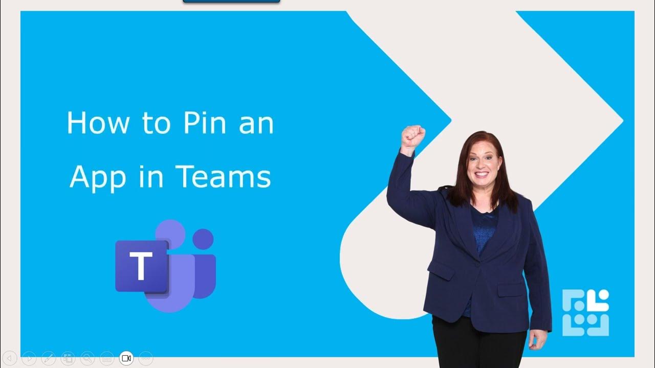 How to 'Pin' an app inside Microsoft Teams - YouTube