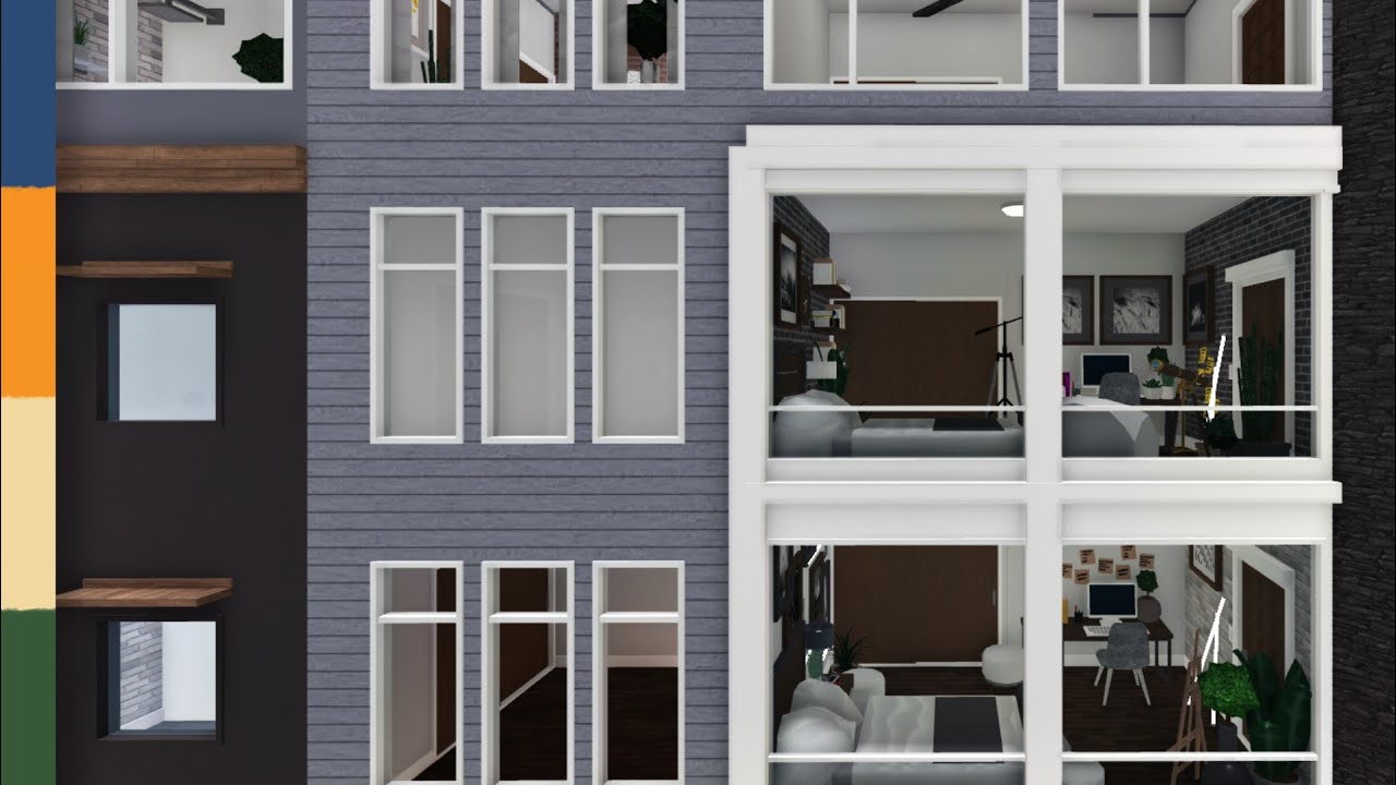 City Apartment Complex SpeedBuild Part 3 | ROBLOX Bloxburg | 3M - YouTube