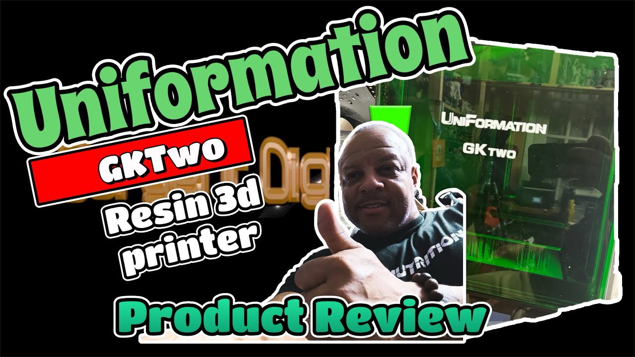 Uniformation GKTWO 8k Resin 3d printer review - YouTube