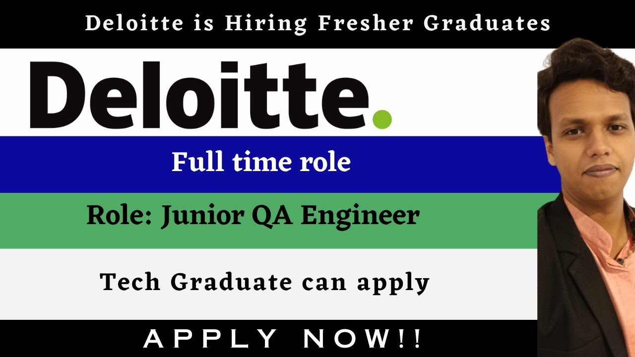🔴Deloitte is Hiring For Freshers and Experience Graduate|Role: QA ...