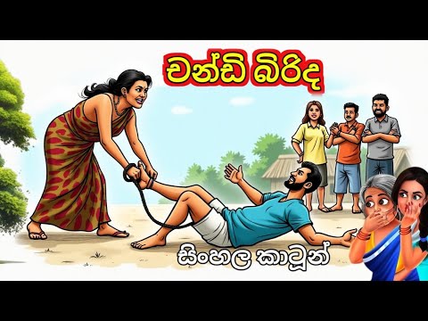 චන්ඩි බිරිද |Sinhala Cartoon |Animation Story - YouTube