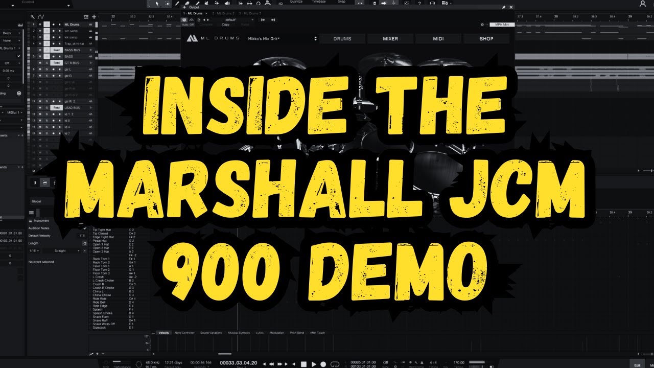 Inside the Marshall JCM 900 Demo | Backing Track - YouTube