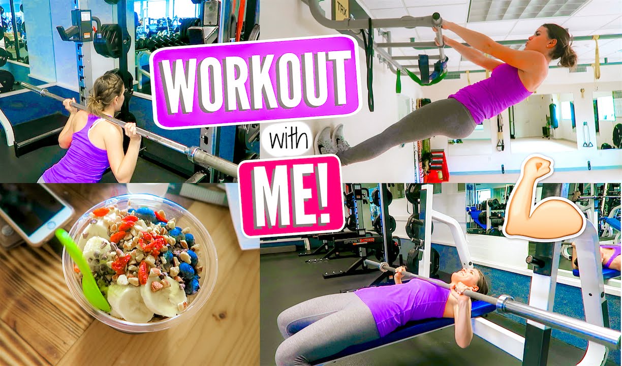 GYM WORKOUT ROUTINE! Get Fit With Me! - YouTube