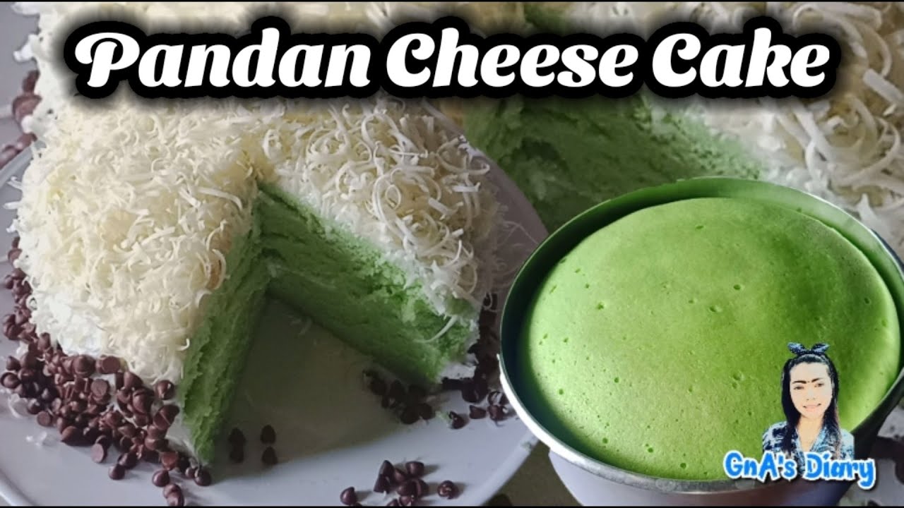 Pandan Cheese Cake || Resepi Kek Pandan Cheese Sedap - YouTube